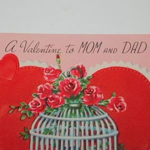 Vintage | Party Supplies | Vtg Valentines Day Folded Card Lot Of 2 Mom ...